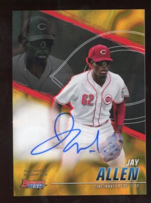 Jay Allen 2021 Bowmans Best Auto Gold #B21-JA Serial #d 4/75 Cincinnati ...