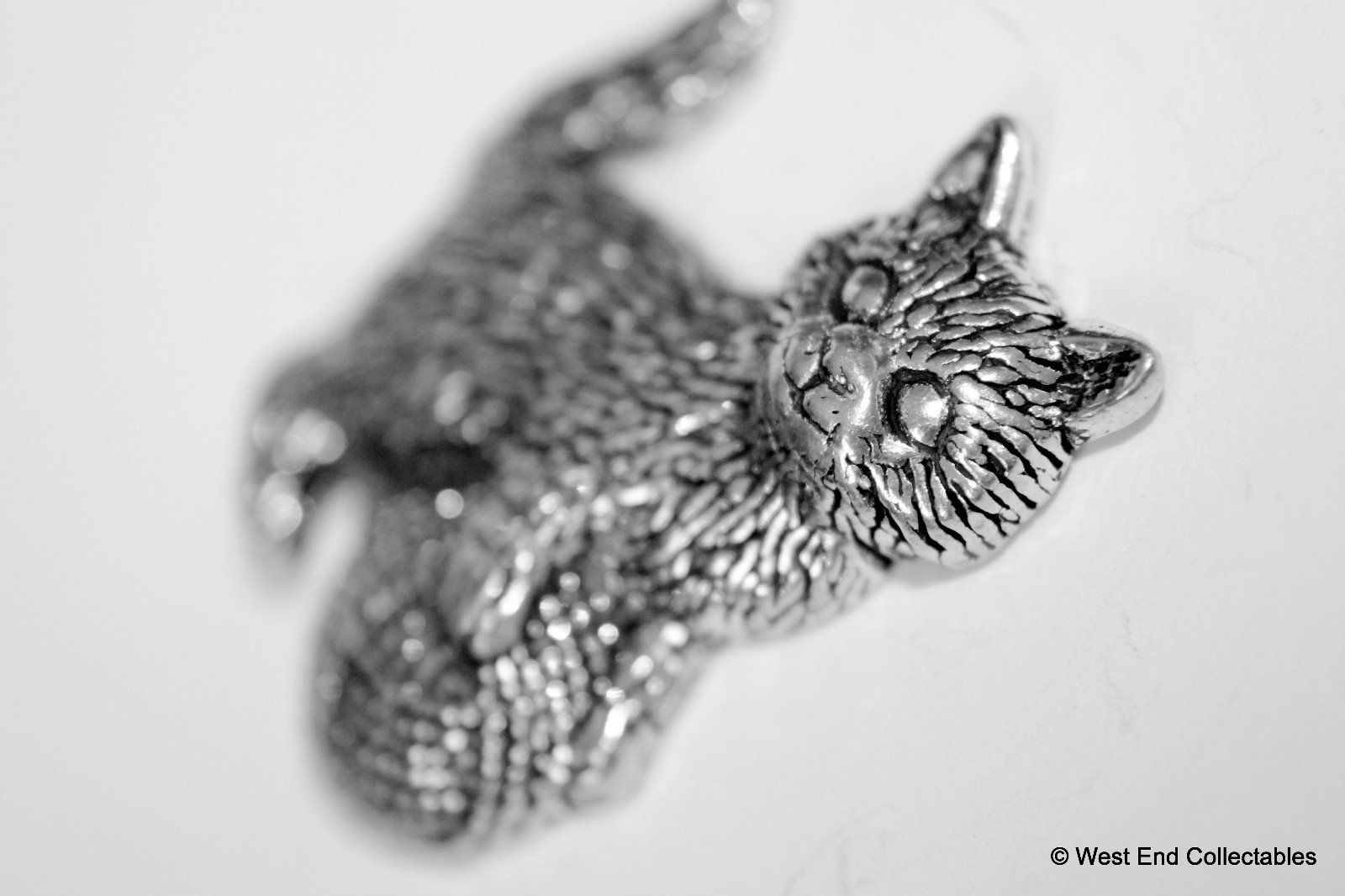 Kitten & Wool Pewter Brooch Pin -British Artisan Signed- Cat Gift ...
