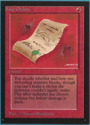 False Orders Collectors' Edition MINT Red Common MTG CARD (ID# 310981) ABUGames | eBay