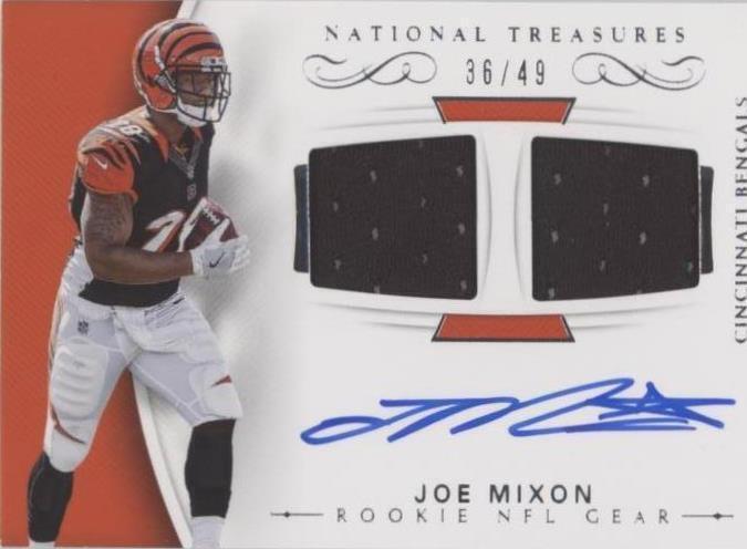 2017 Panini National Treasures - Rookie Nfl Gear Signature Combos Joe ...