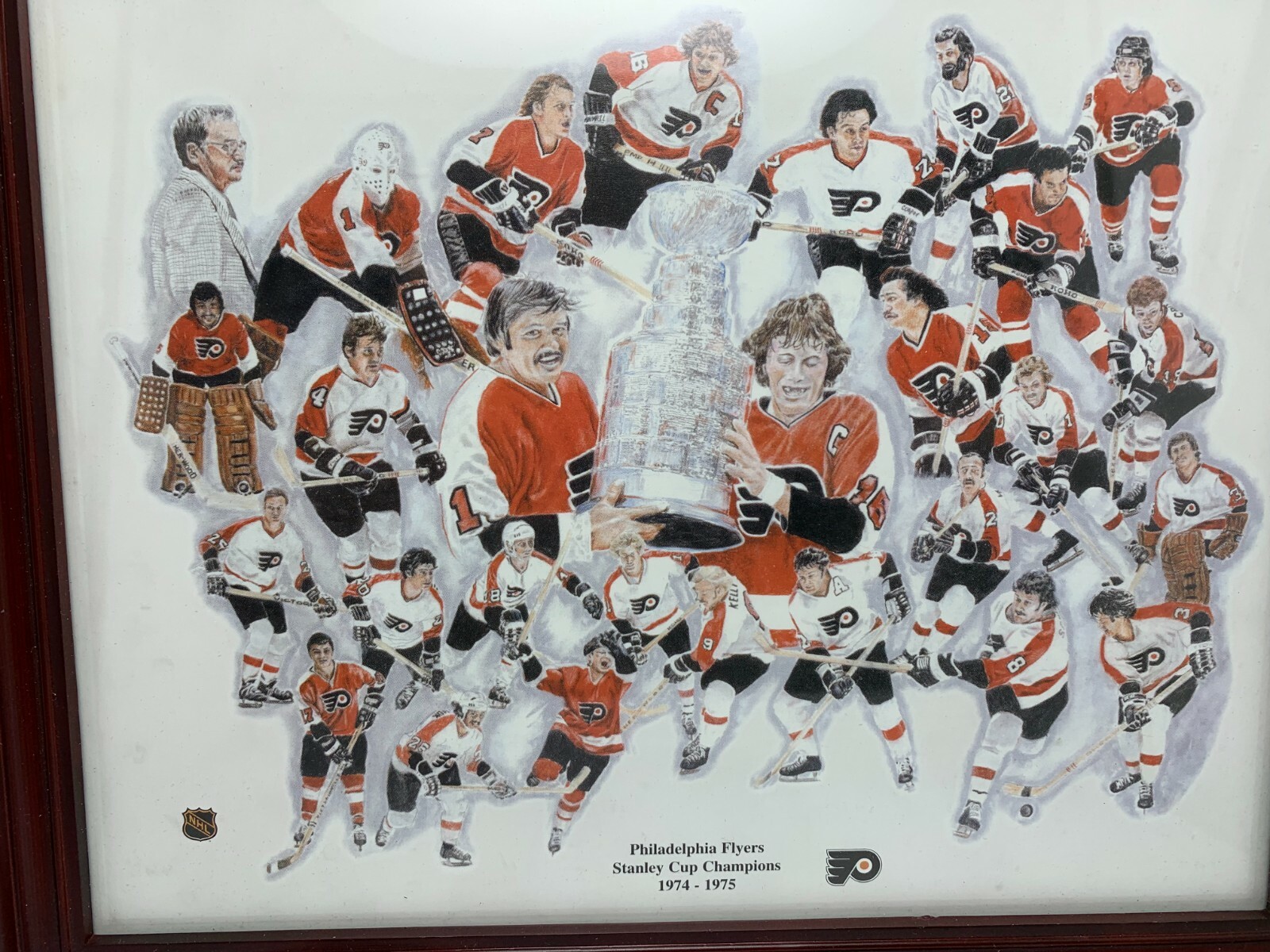 Philadelphia Flyers 1974-75 Stanley Cup Lithograph Schultz Photo | eBay