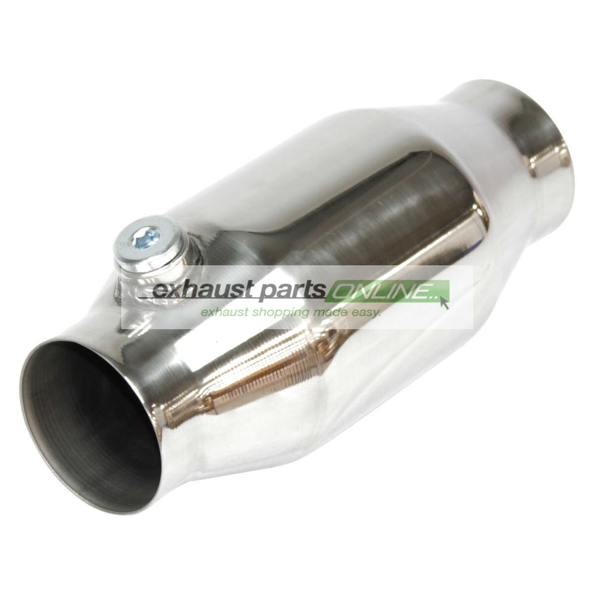 CATALYTIC CONVERTER 3", 100 CELL, HIGH FLOW, STAINLESS STEEL ROUND ...