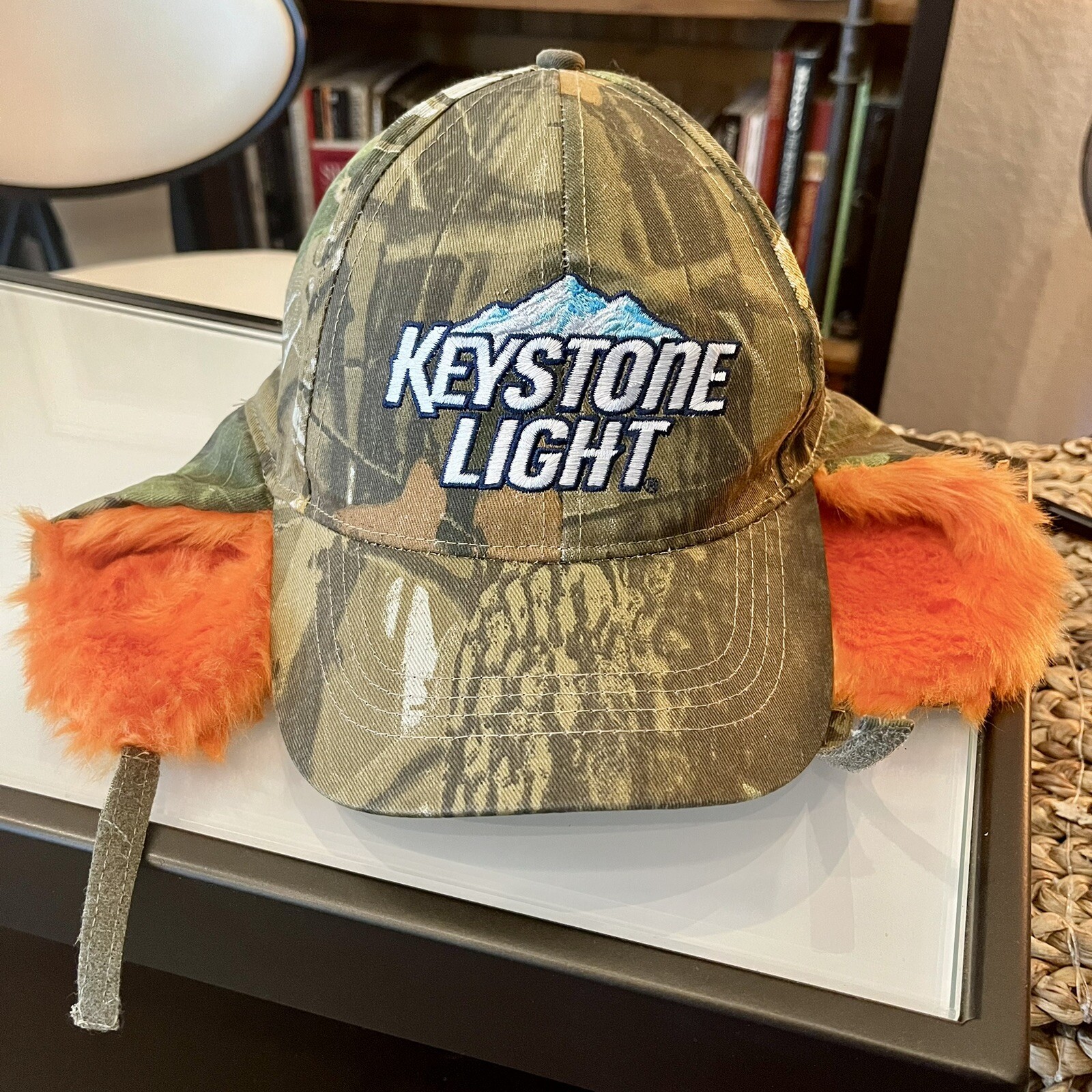 Keystone Light Beer Cap W/ Pulldown Faux Fur Ear Flap… - Gem