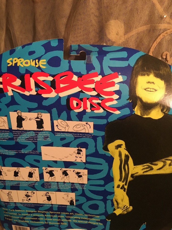 Designer Stephen Sprouse USA Frisbee Disc 140 Grams Target Wham O ...