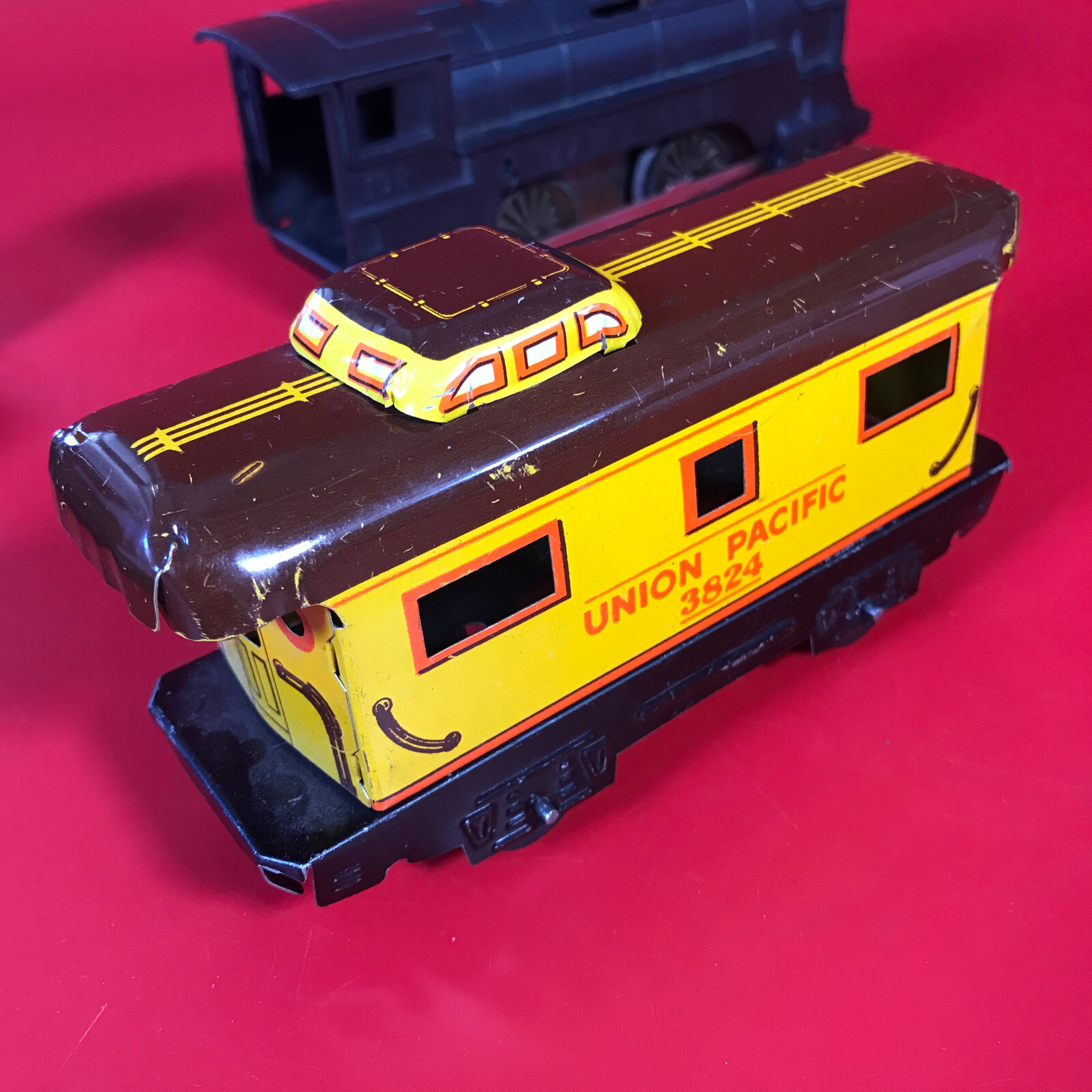 Marx Steam 198 Locomotive and 3 cars - 91257 Seaboard, Union Pacific ...