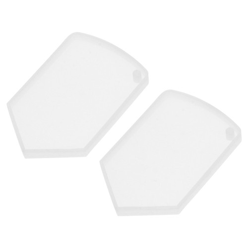 2 Pcs Shield Placing Mold Silicone Pendant Molds Hanging Tag Charms DIY ...