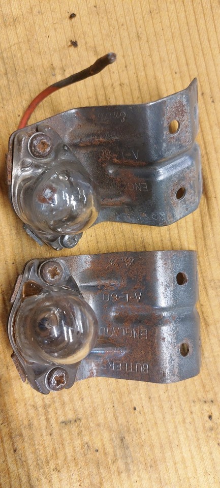 Ford Anglia Butlers Number Plate Lights AL60 Enfo A L 60 Cortina Escort ...