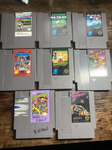ORIGINAL NES GAME LOT. Nintendo Game Lot 8 Games, Tested, Confirmed ...