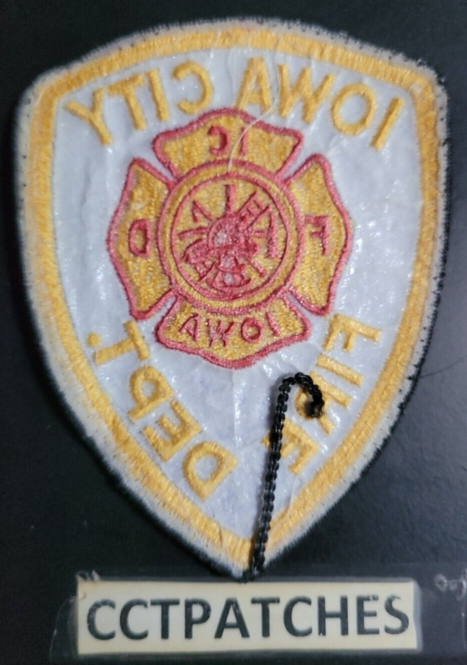 IOWA CITY, IOWA FIRE DEPARTMENT PATCH IA | eBay