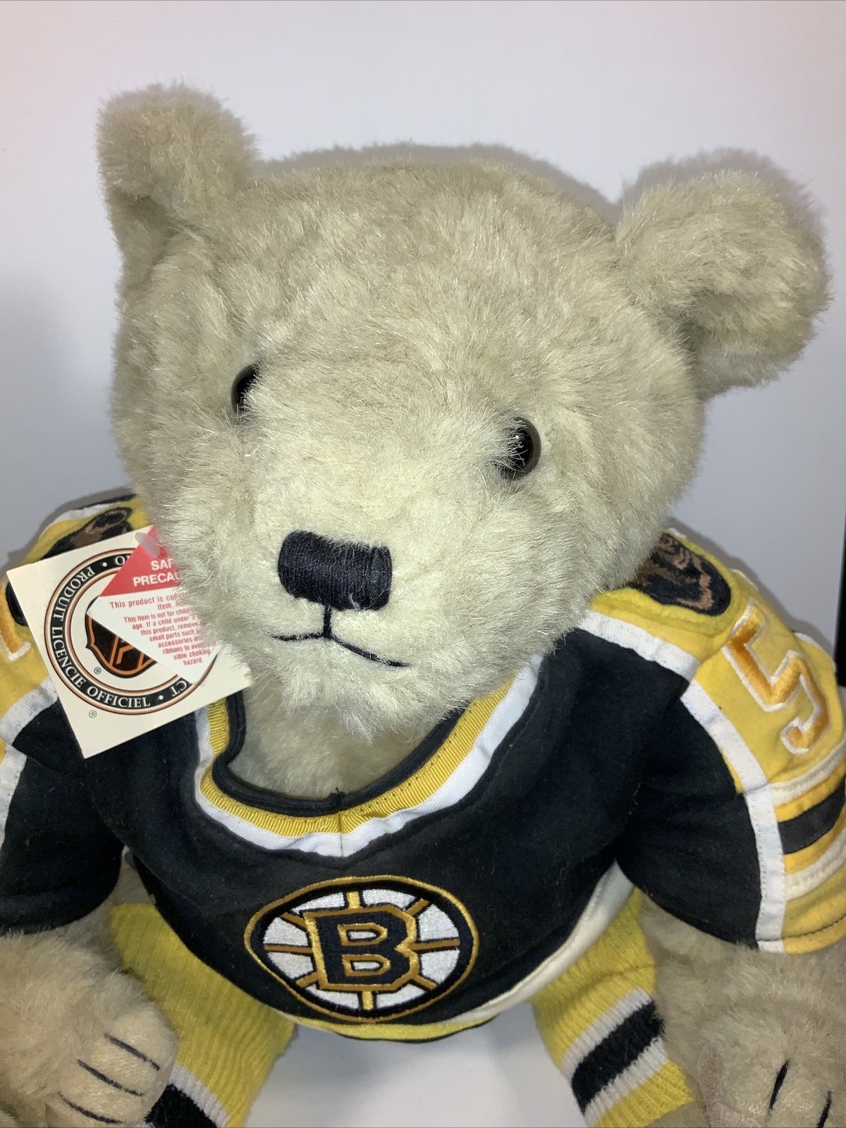 Boston Bruins NHL Hockey Blue line Cooperstown L/E Teddy Bear 159/2000 ...