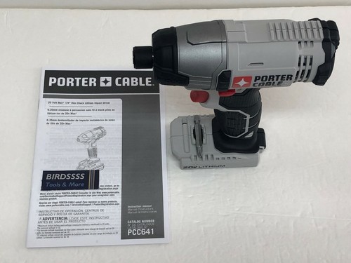 PORTER-CABLE+PCC641+20V+Max+Lithium+Ion+Impact+Driver for sale online | eBay