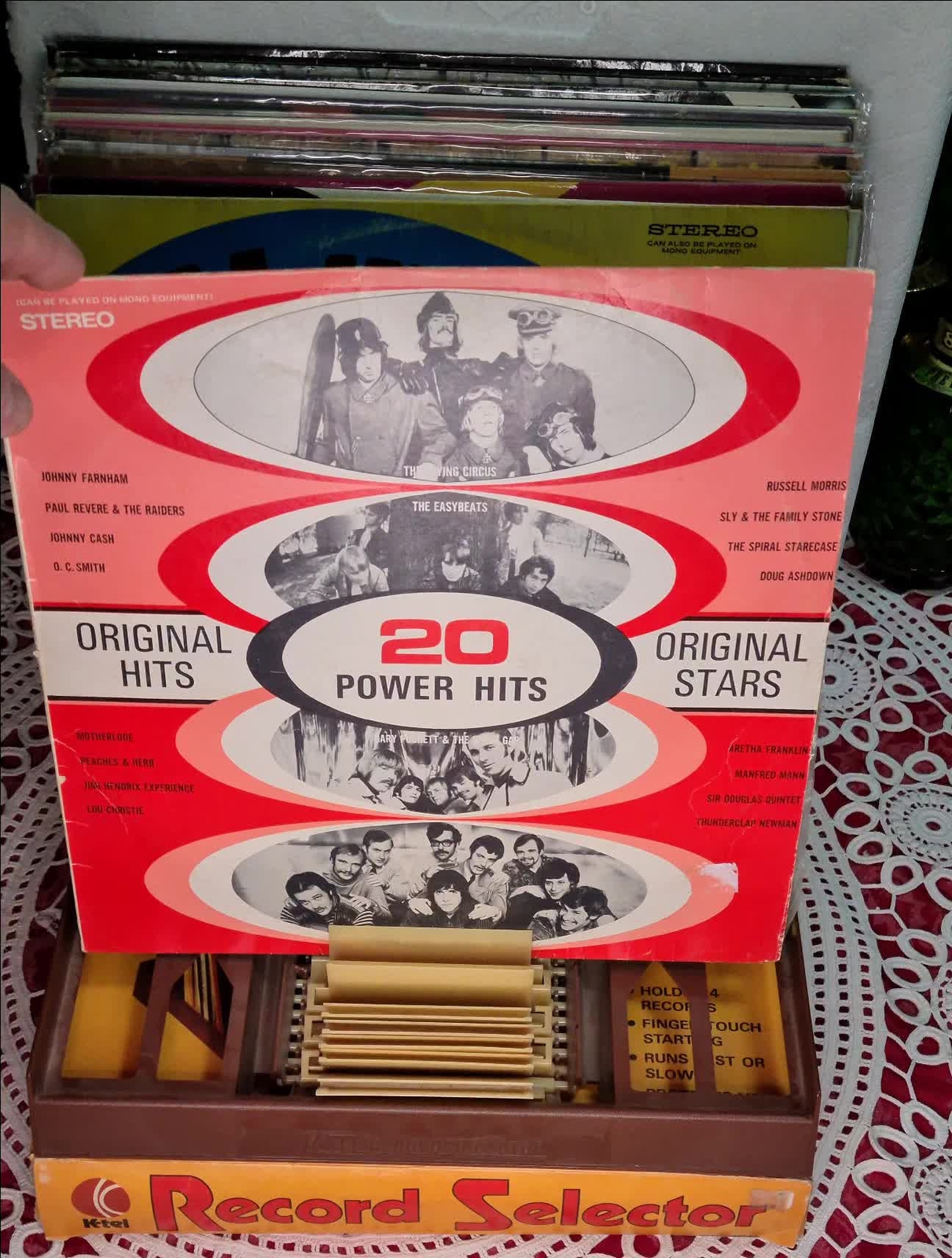 Vintage K-TEL RECORD SELECTOR 🎼 With 18 K-TEL / MAJESTIC 12" Vinyl ...