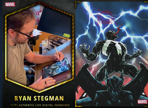 Ryan Stegman Venom Gold Motion Signature Epic Topps Marvel Collect ...