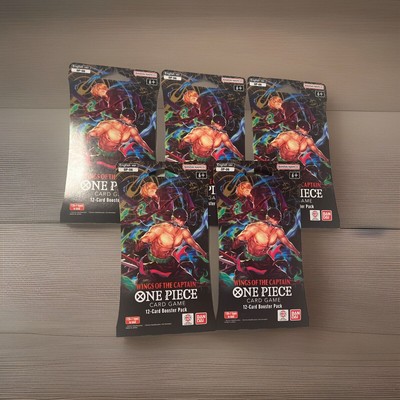One Piece OP-06 Wings Of The Captain Blister Pack Sleeved Booster LOT ...