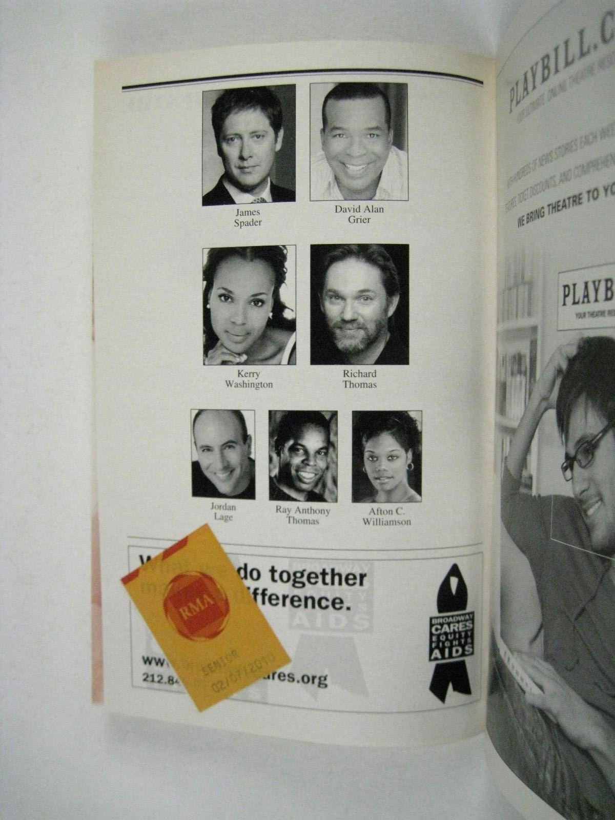 Race Playbill 2010 Barrymore Theatre Washington Signed by Thomas David ...