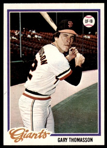 1978 TOPPS GARY THOMASSON SAN FRANCISCO GIANTS #648 | eBay