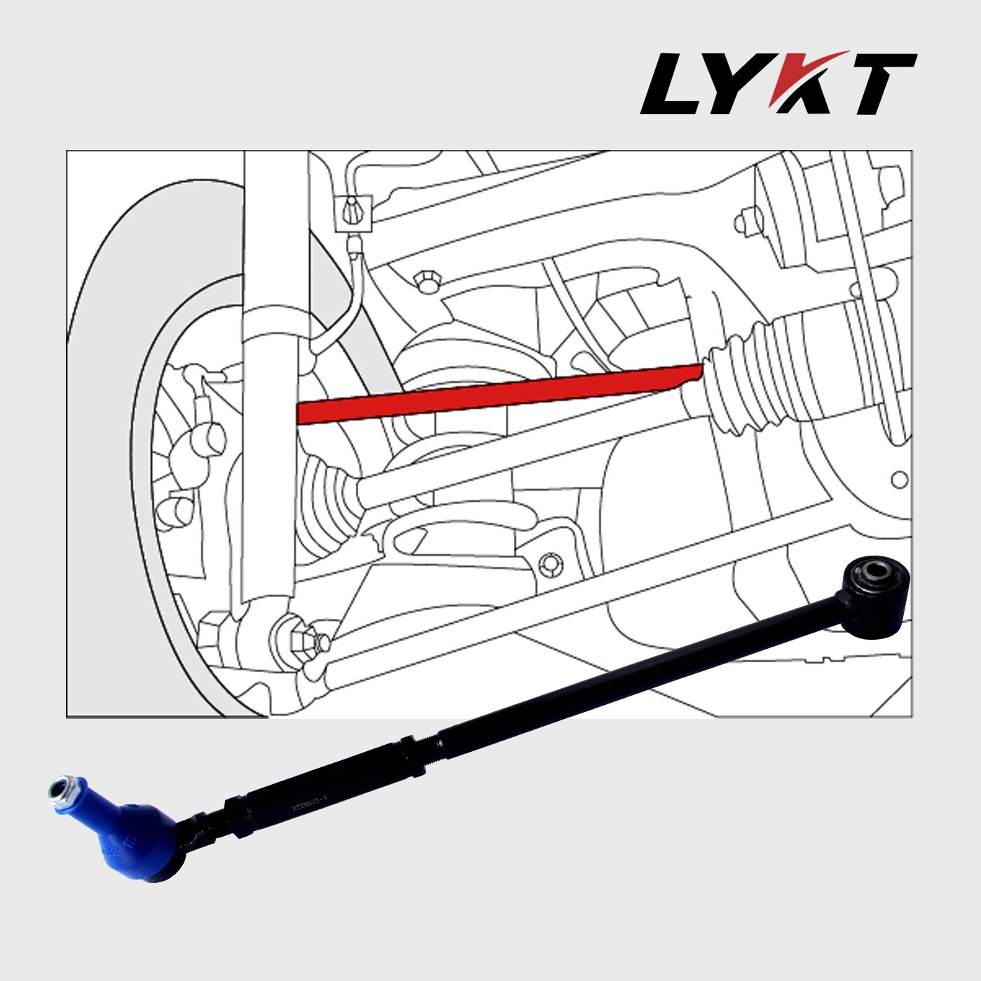 LYKT 2pcs Rear Adjustable Camber arms Kit for Ford、Mercury、Lincoln ...