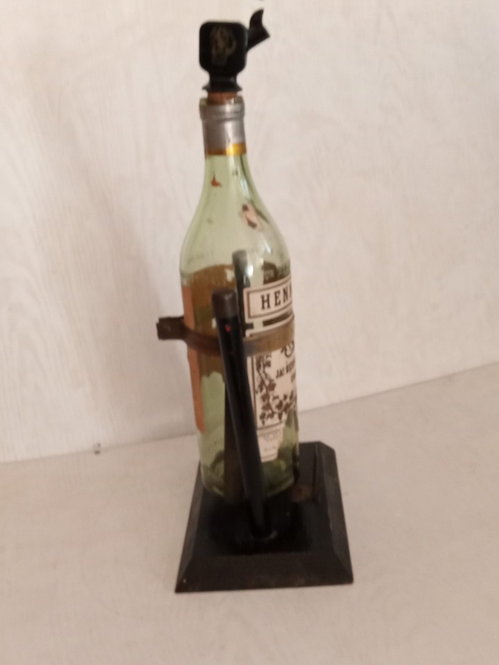 Ultra Rare Vintage Hennessy Bottle Tipping Stand, With Speed Pourer And ...