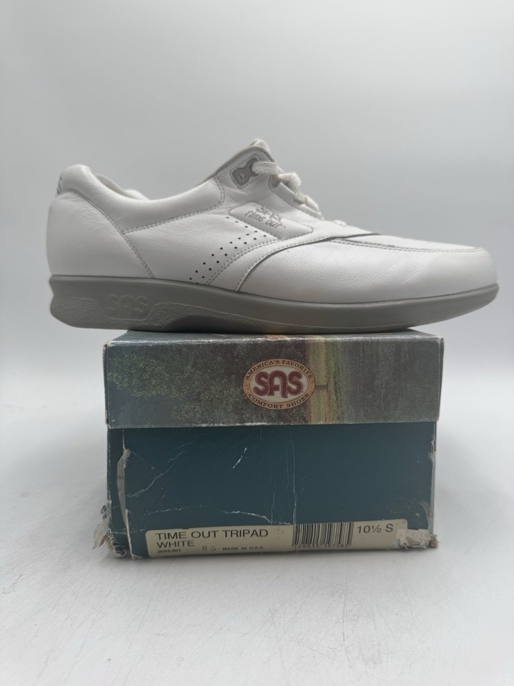 SAS TIME OUT TRIPAD Men's NEW Athletic Sneaker White US Size 10.5 Slim ...