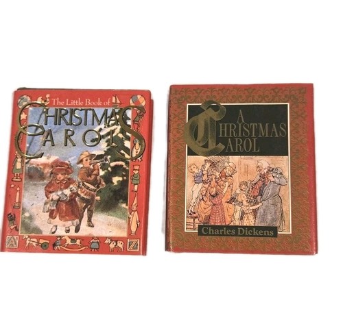 Vtg Miniature Books Bundle Of 2 Christmas Carols & Dickens A Christmas ...