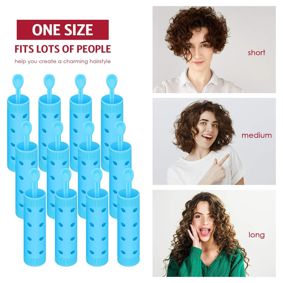 29 Pcs Small Size Hair Roller Set Includes 28 Plastic Smooth Rollers 0. ...