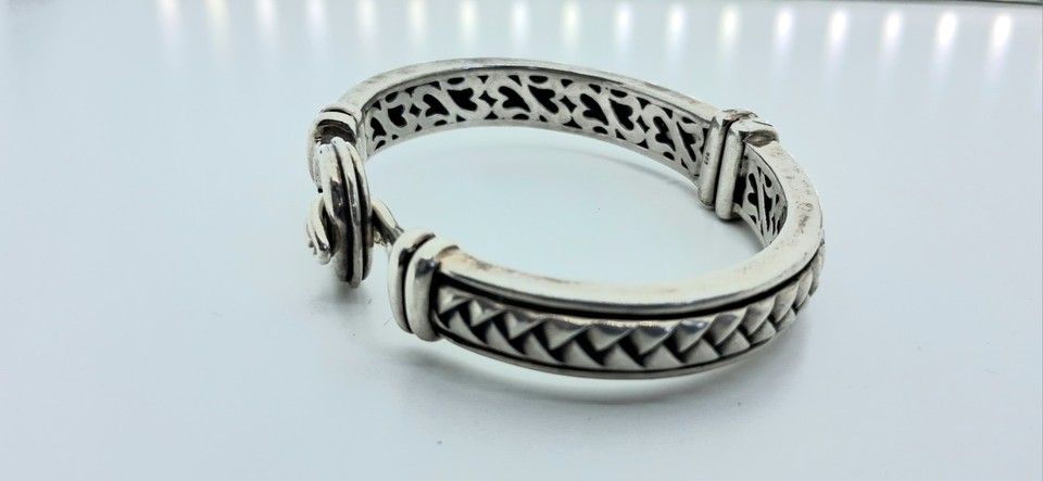 Scott Kay Bracelet Equestrian Buckle Clasp Sterling Silver Cuff Heavy ...