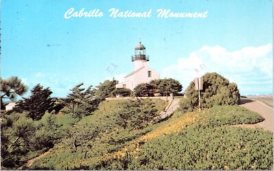 Postcard CA The Old Lighthouse atop Point Loma - Cabrillo National ...