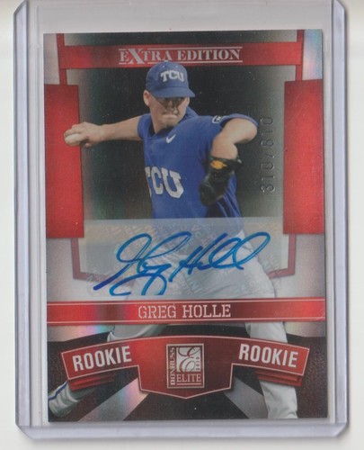 GREG HOLLE 2010 ELITE EXTRA EDITION #189 AUTOGRAPH SN/810 | eBay