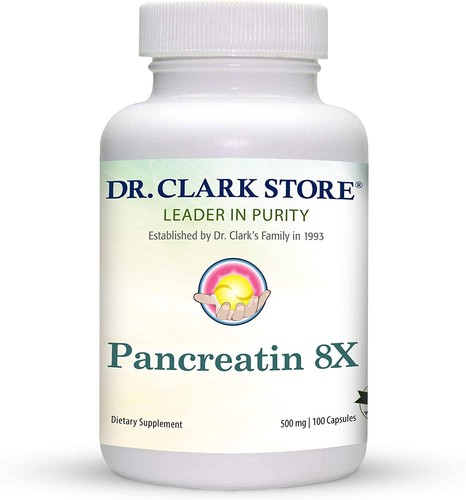 Pancreatin 8X Enzyme Supplement, 500mg, 100 Capsules | eBay Australia