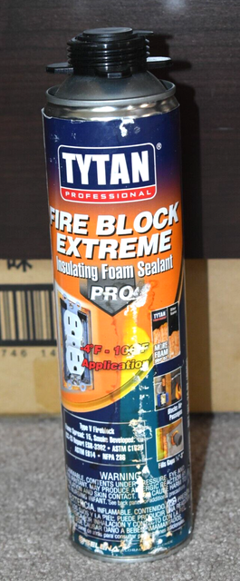 (12 Cans) TYTAN Professional Fire Block Extreme Insulating Foam Sealant ...