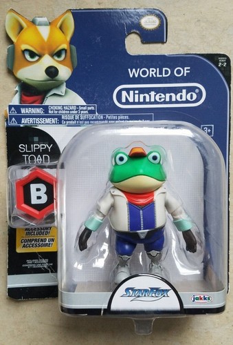 NEW Slippy Toad World of Nintendo Jakks Pacific 4" | eBay