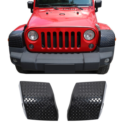 Front Wheel Eyebrow Lamp Cover Trim Armor For Jeep Wrangler JK 2007 ...