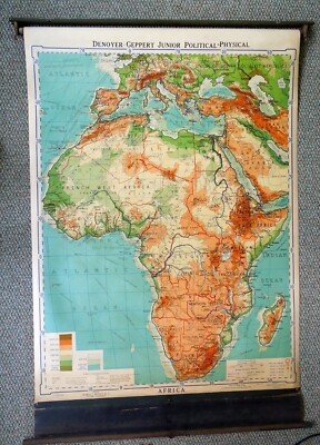 World Maps - Antique Pull Down Map