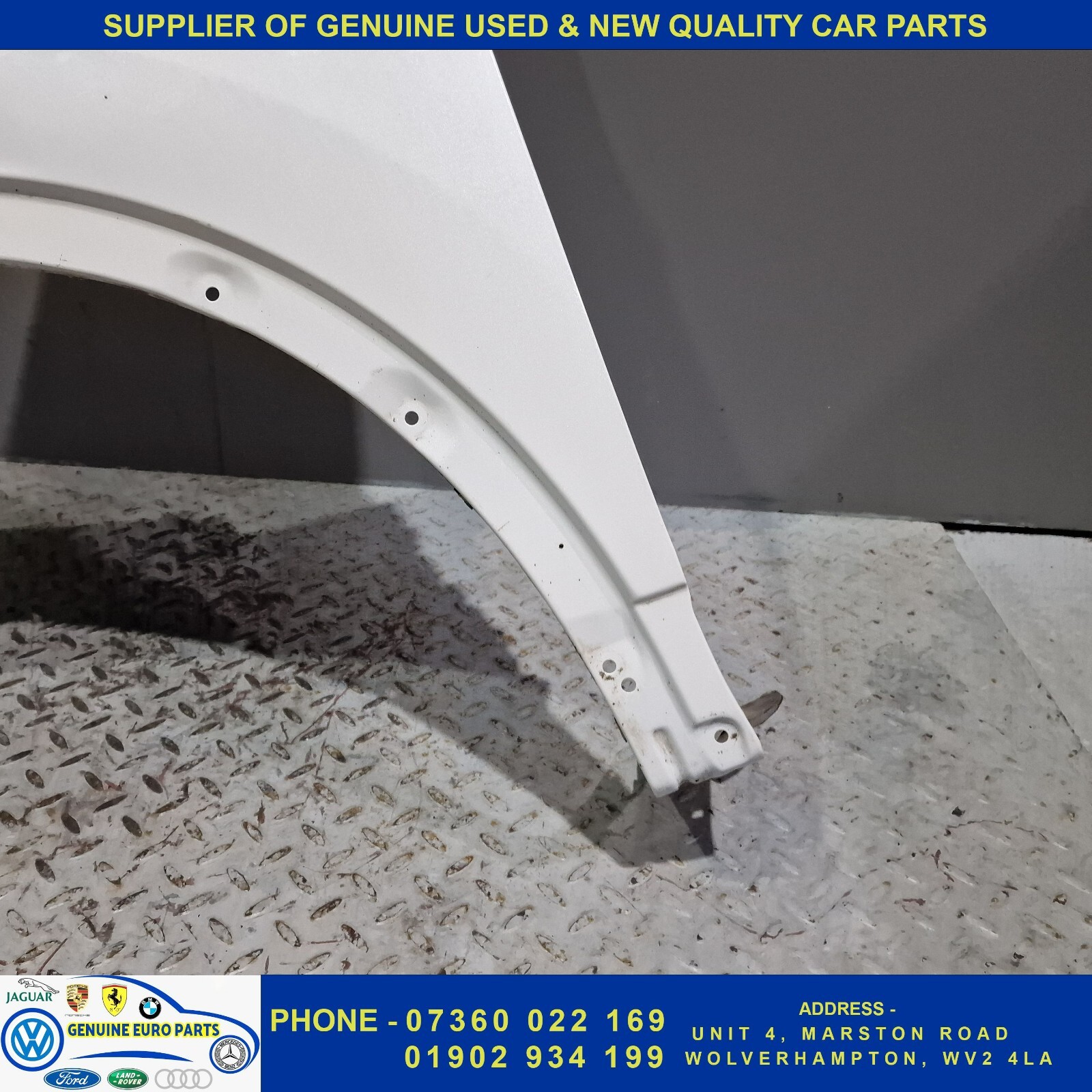 2016 NISSAN QASHQAI PASSENGER SIDE WING FENDER COLOUR CODE QAB G WHITE ...