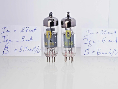 2 x EL95 / 6DL5 RFT STRONG MATCHED PAIR Beam Power Output Tubes NEW | eBay