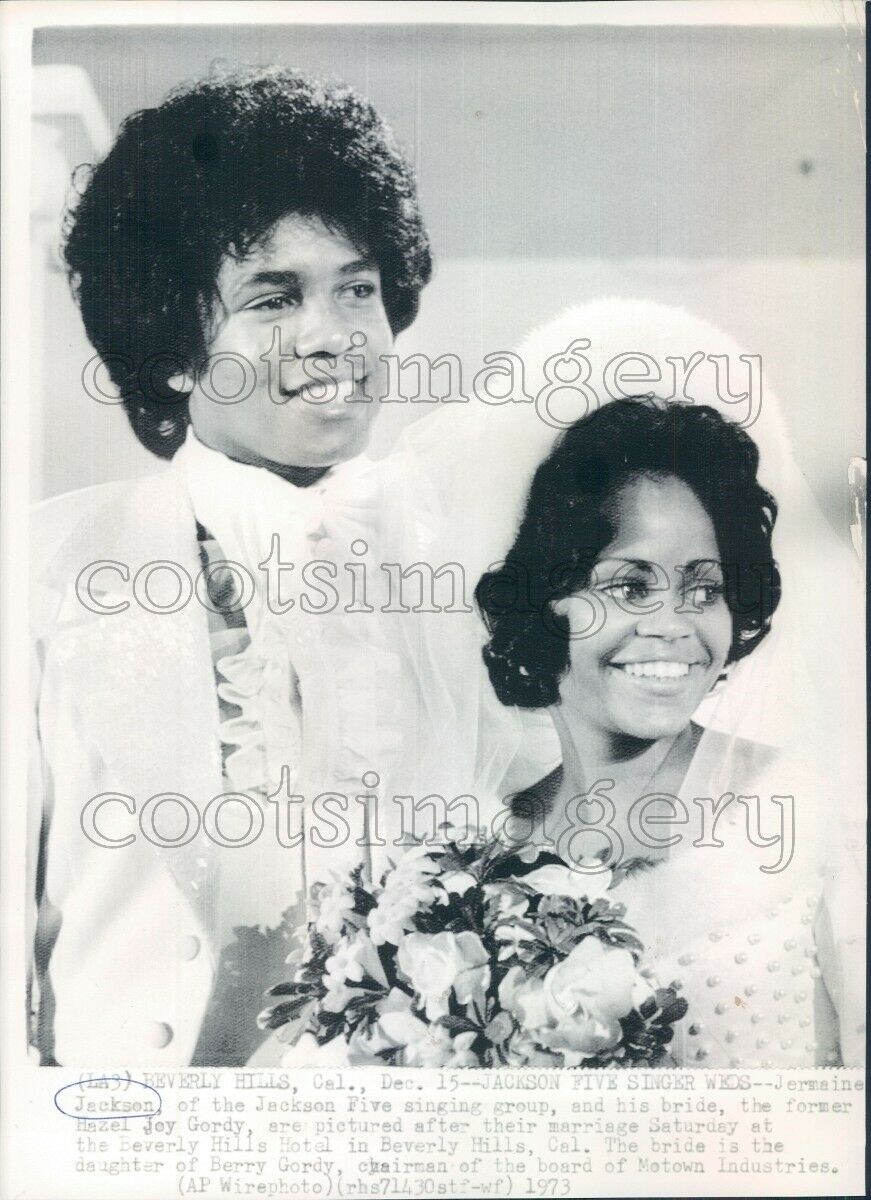 Jermaine Jackson And Hazel Gordy