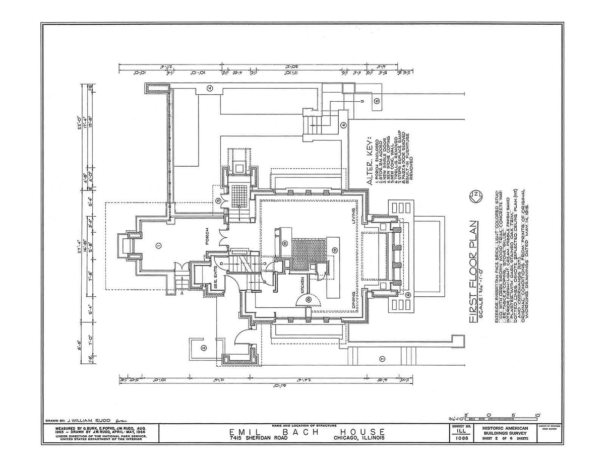 Signed Frank Lloyd Wright Blueprints
