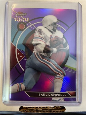 2023 Topps Composite Earl Campbell Topps Finest Purple #151/250 ...