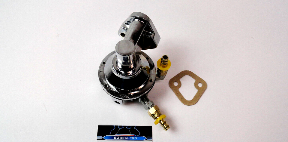 BBC Big Block Chevy 396 454 Chrome Mechanical Fuel Pump High Volume w ...