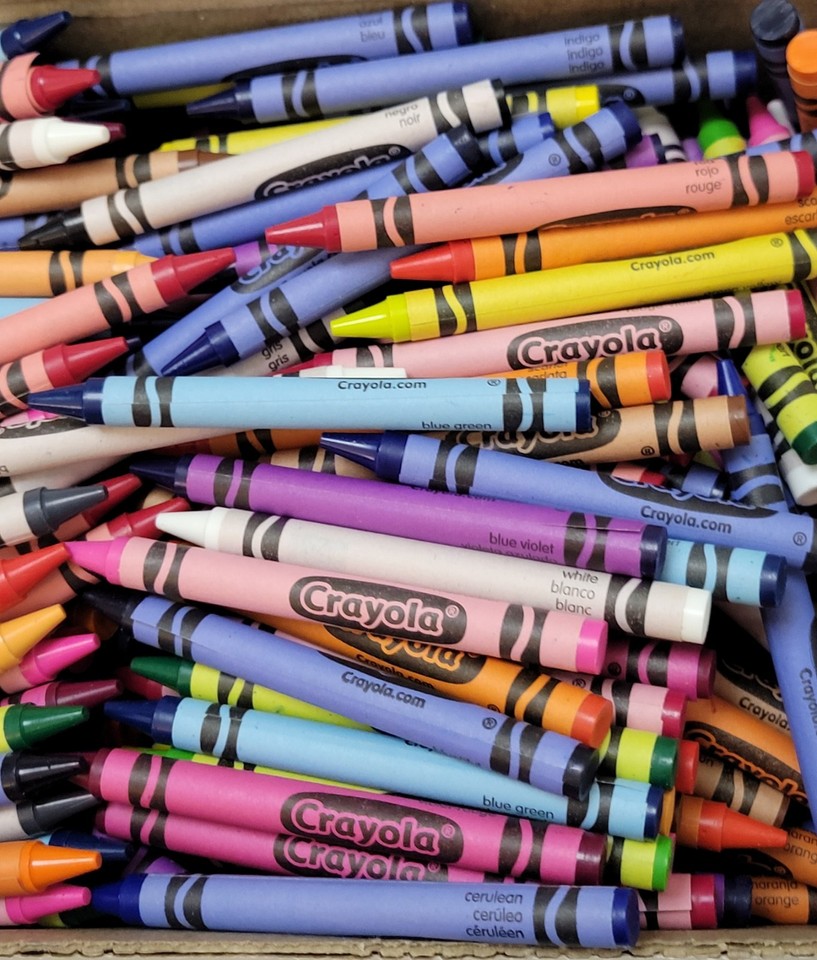 5lbs New Crayola Bulk Lot 400+ Crayons Crafts Art Melting Kids School ...