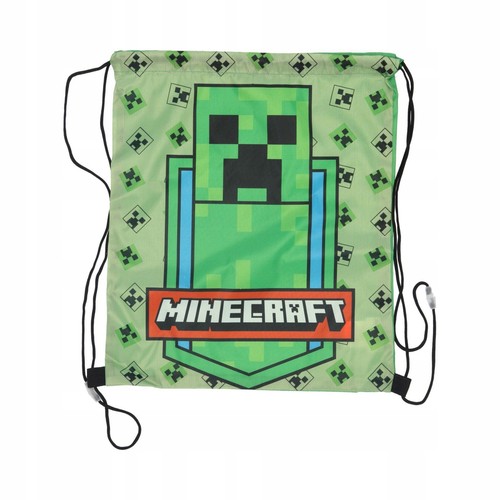 Minecraft Large Drawstring Gym Bag 16" X 13" (43cm x 33cm) | eBay