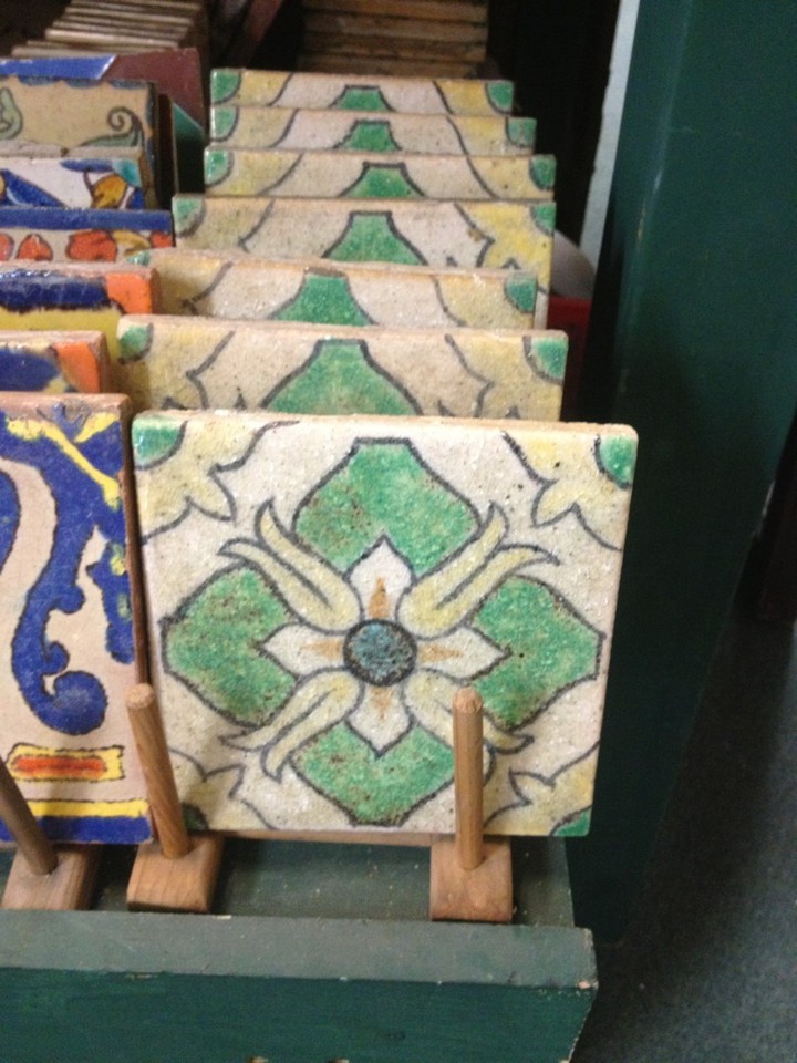 Original Old Antique Spanish Tile AET Batchelder Catalina Era Big 6x6 ...