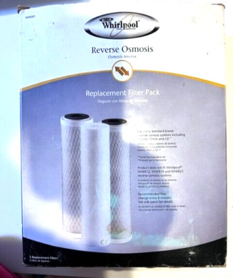 Genuine WHIRLPOOL REPLACEMENT FILTER PACK Reverse Osmosis NEW Sealed 3 ...