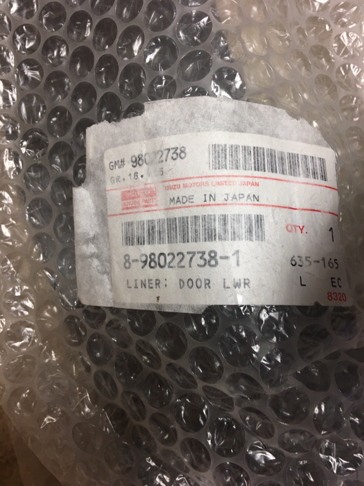 Isuzu 8980227381 - Liner Door LWR for sale online | eBay