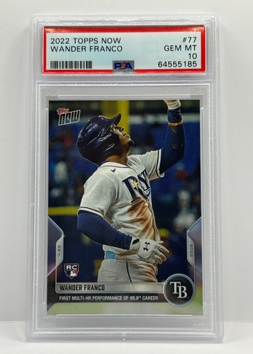 WANDER FRANCO Rookie Card 2022 Topps Now #77 PSA 10 GEM MT RC Tampa Bay ...