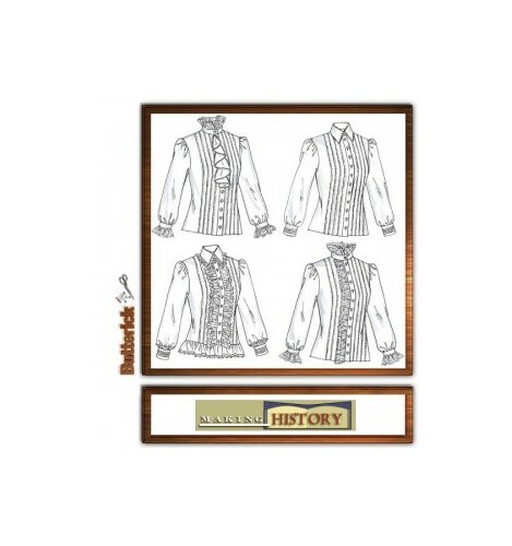 Historical Romantic Blouse Sewing Pattern U-pick Size 8-22 Butterick ...