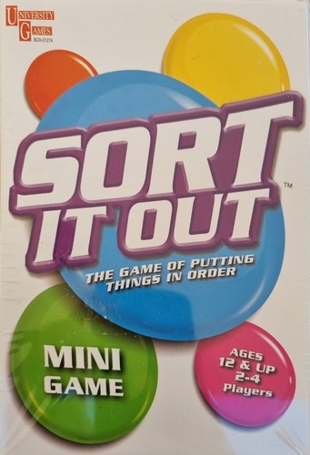 University Games Sort It Out Game Of Putting Things In Order, 2-4 ...