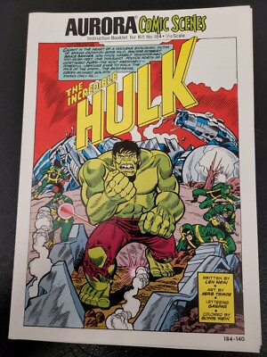 Aurora Comic Scenes Incredible Hulk 184 1/12 scale 1974 | eBay