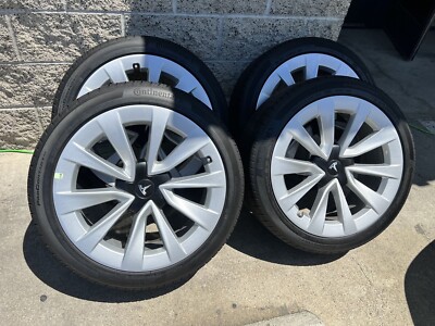19” Tesla Model 3 Sport Stiletto Wheels Rims Tires Factory Stock ...