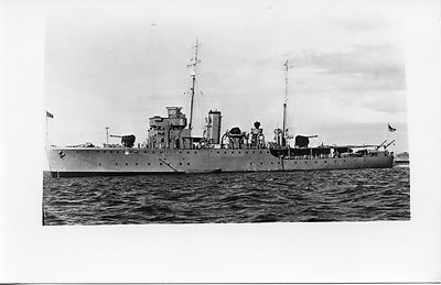 S367 RP 1940ish ROYAL NAVY HMS HAZARD HALCYON MINESWEEPER 1937-1949 ...
